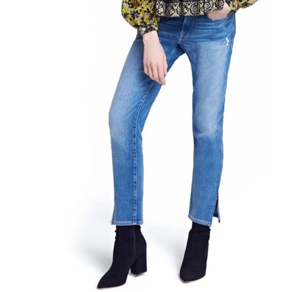 Frame Denim | Jeans | Frame Le Boy Zip Hem Crop Jeans Picadilly Blue ...